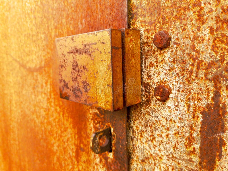 Lock on a Rusty Metal Garage Stock Image - Image of safe, rusty: 171946717