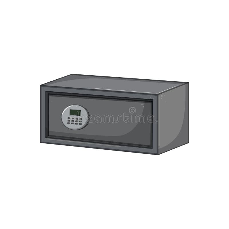 Lock Safe Cartoon Vector Illustration Stock Illustration - Illustration ...
