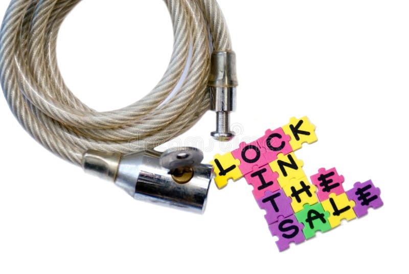 Lock in the Sale Concept stock image. Image of inspire - 4909831