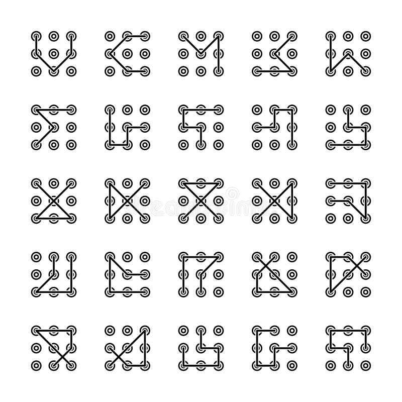 Lock Screen Icon Conceptual Design Illustration Vector,Lock Screen Icon ...