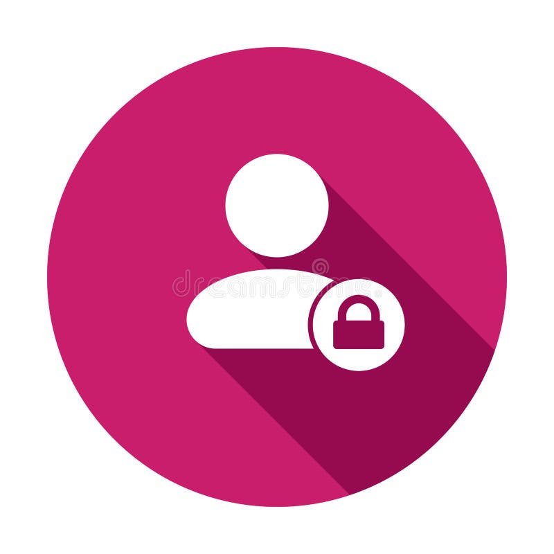 Lock Security User Icon. Vector Illustration Stock Vector ...