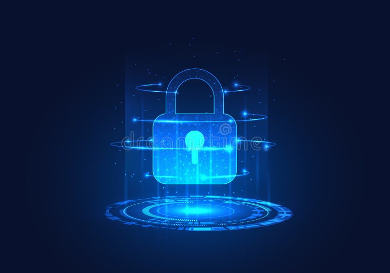 Lock Set on Technology Circle it is a Smart Locking Technology Stock ...