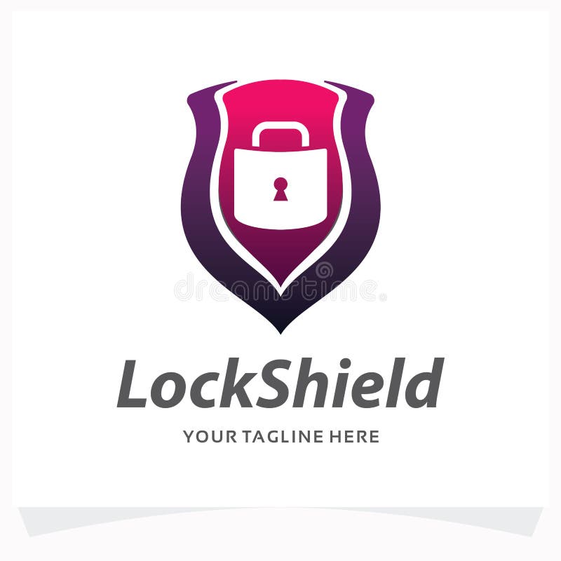 Lock Shield Logo Design Template Stock Vector - Illustration of ...
