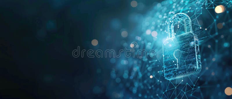 A Lock is Shown in a Cityscape with a Bright Orange Light Shining on it ...