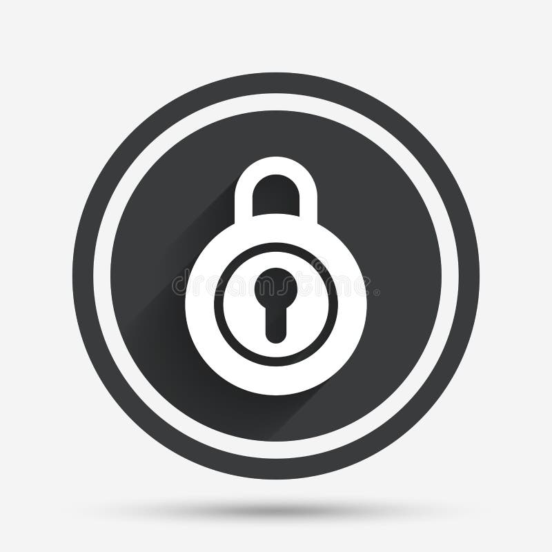 Lock Sign Icon. Locker Symbol Stock Vector - Illustration of lock ...