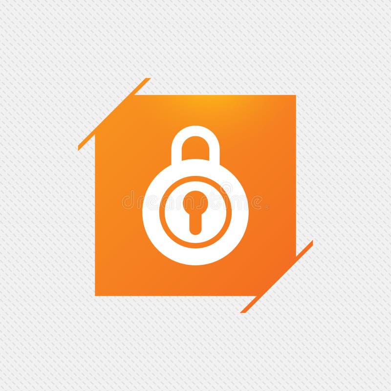 Lock Sign Icon. Locker Symbol Stock Illustration - Illustration of ...