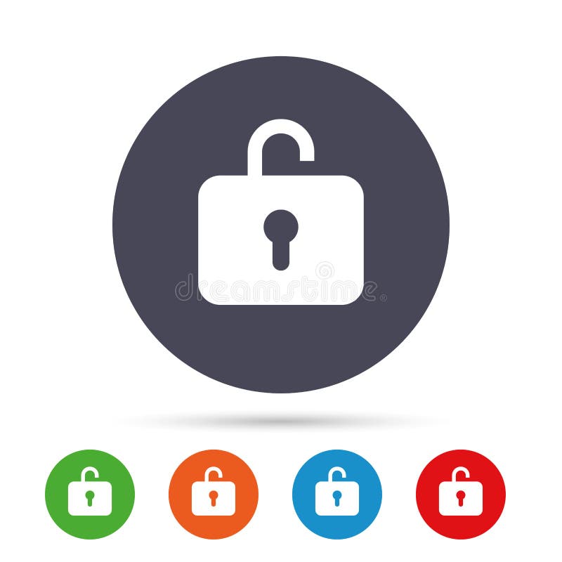 Lock Sign Icon. Login Symbol Stock Vector - Illustration of locker ...