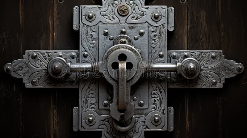 Lock silver defense stock image. Image of generated - 313798313