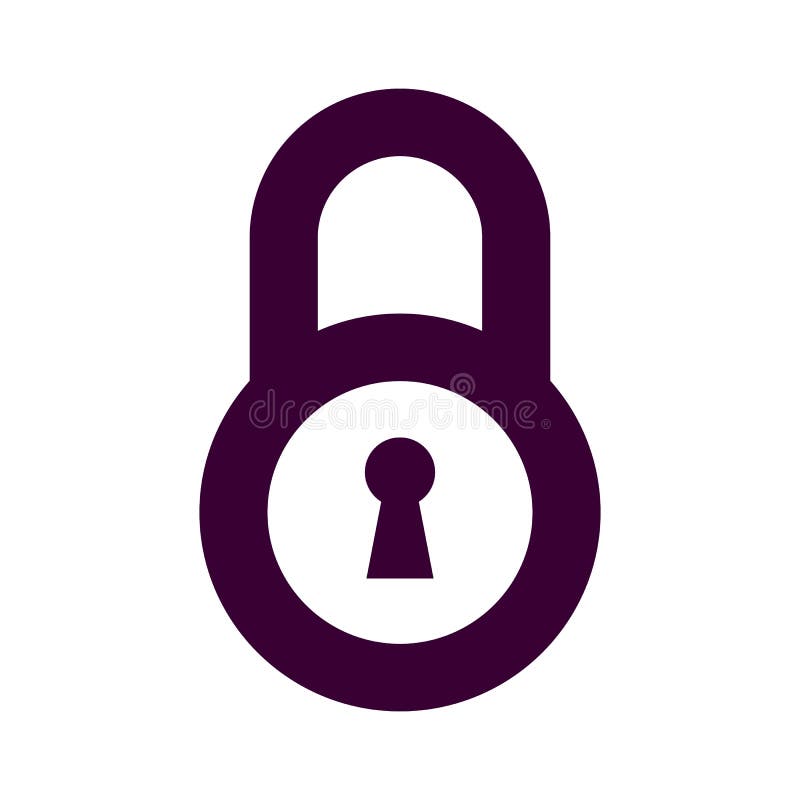 Lock single icon. stock vector. Illustration of sign - 96779294