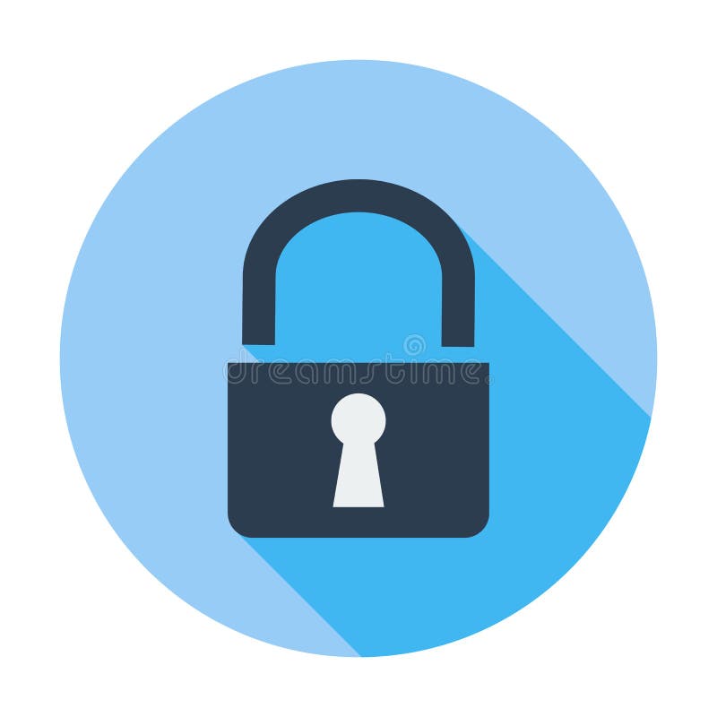 Lock single icon. stock vector. Illustration of design - 92433032