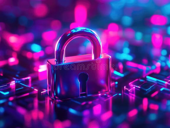 Computer Keyboard with Lock Stock Image - Image of keyboard, barrier ...