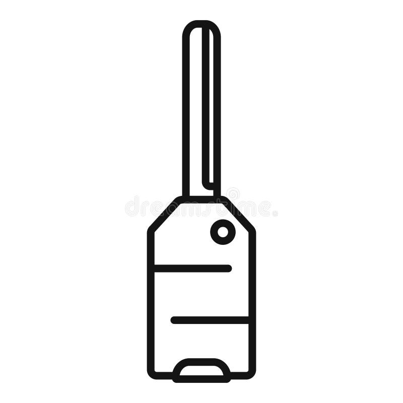Lock Smart Key Icon Outline Vector. Car Remote Stock Illustration ...