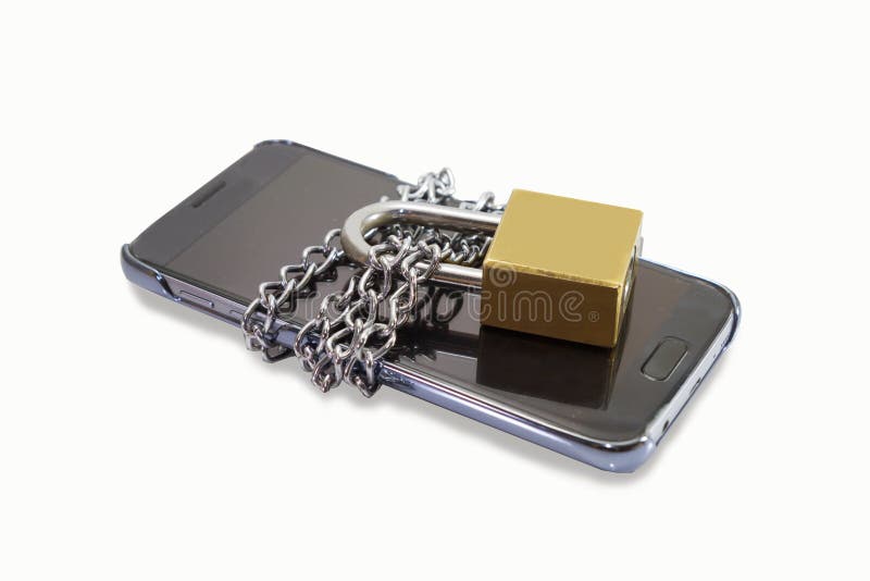 Lock smart phone stock image. Image of technology, network - 77170271