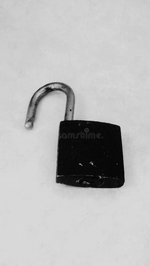 Lock on the table stock photo. Image of backround, blackandwhite ...