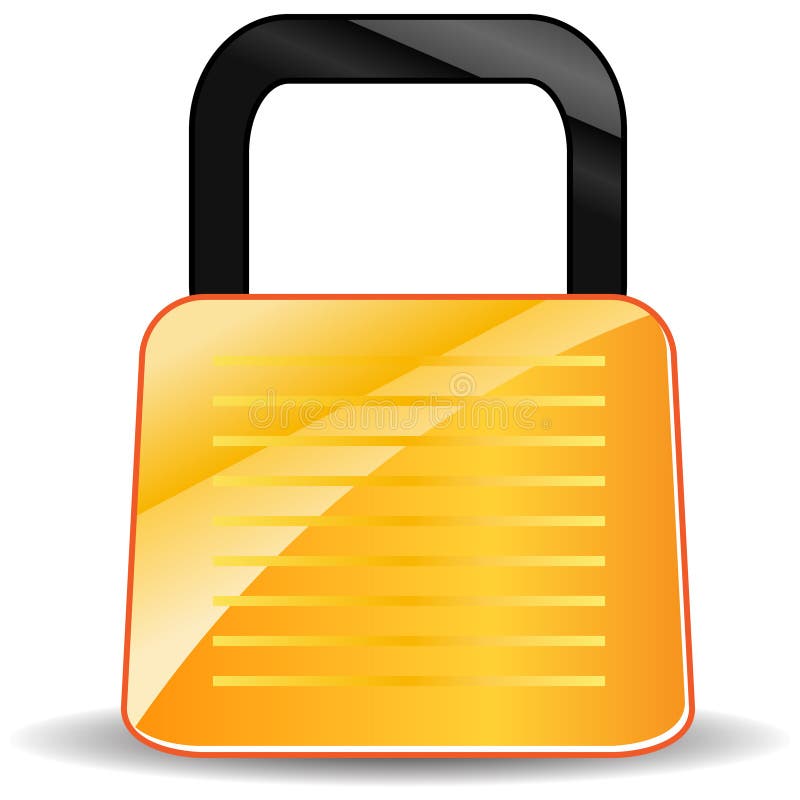 Lock tool stock illustration. Illustration of safe, icon - 12395909