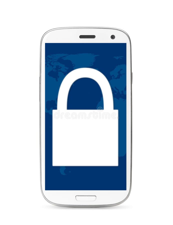 Locked phone stock illustration. Illustration of touchscreen - 19404081