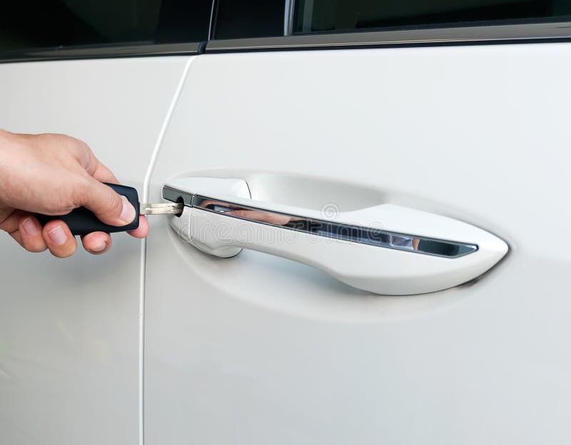 Lock/unlock car door stock photo. Image of frozen, opening - 74725152