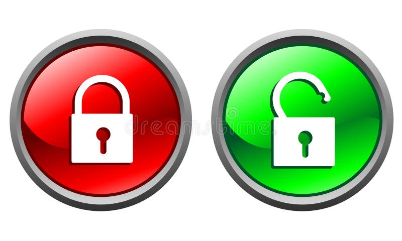 Glassy Lock And Unlock Icon Set Royalty Free Vector Image Glassy Lock And Unlock Icon Set Royalty Free Vector Image