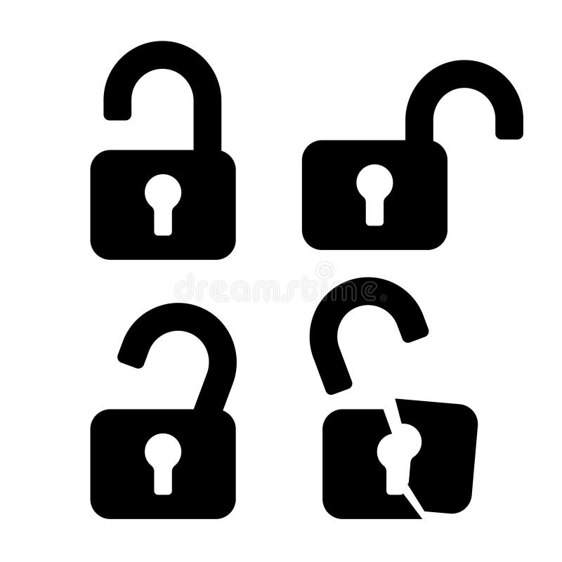 Lock and Unlock Icon Collection Stock Vector - Illustration of vector ... Lock and Unlock Icon Collection Stock Vector - Illustration of vector ...
