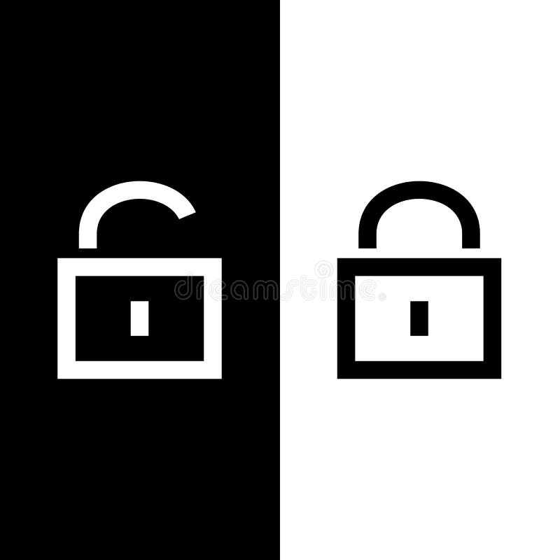 Lock and Unlock Icon Great for Any Use. Vector EPS10. Stock Vector ...