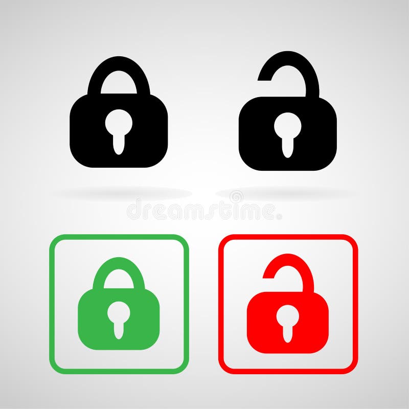Glassy Lock And Unlock Icon Set Royalty Free Vector Image Glassy Lock And Unlock Icon Set Royalty Free Vector Image