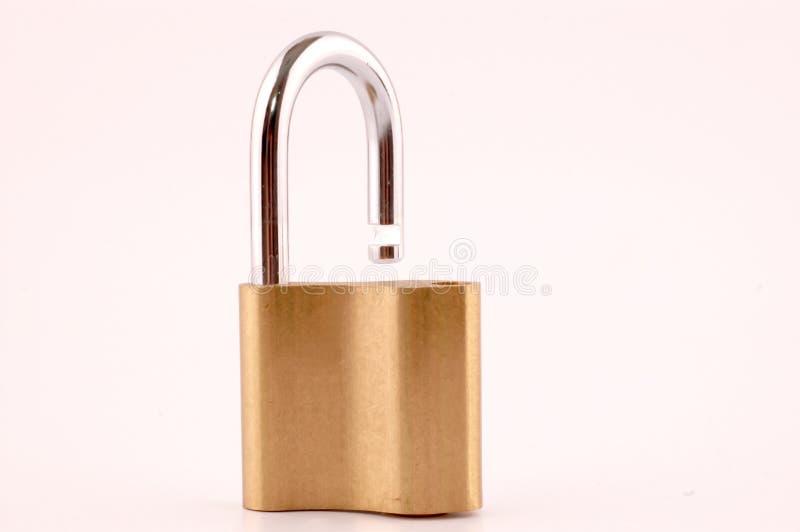 Lock in unlocked position stock photo. Image of metal - 26078212