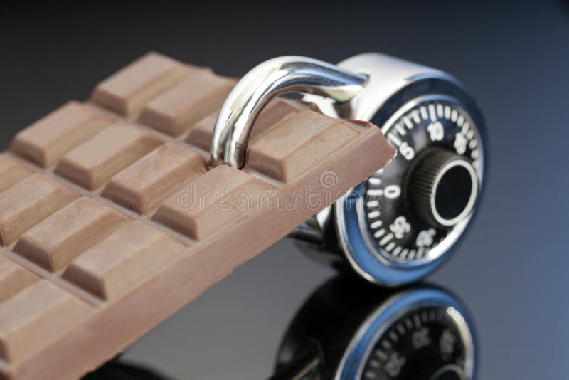 Lock up your Chocolate stock image. Image of eating, chocolate - 26342141