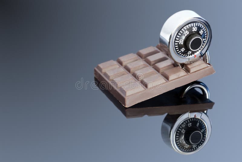 Lock up your Chocolate stock photo. Image of padlock - 27315758