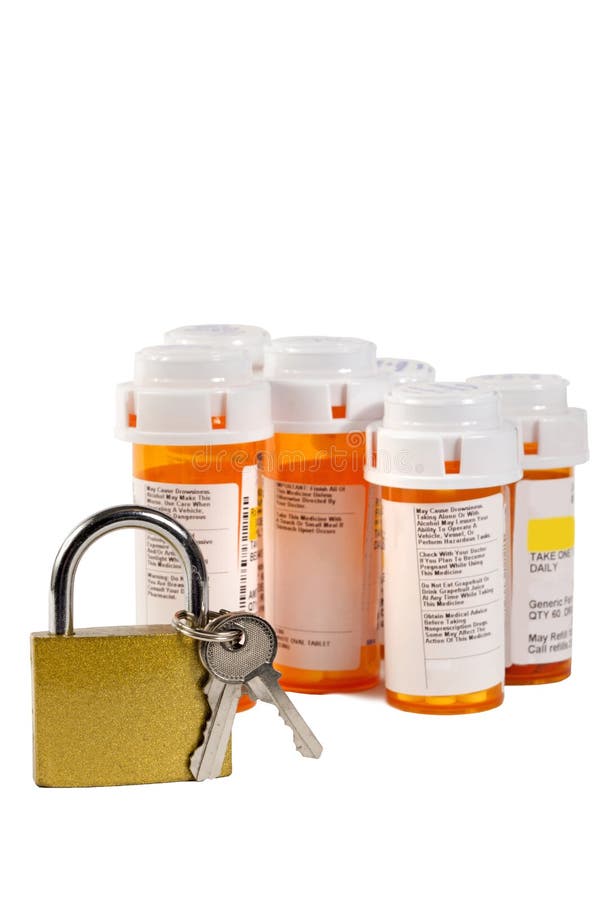 Lock Up Your Medications stock image. Image of business - 65985919