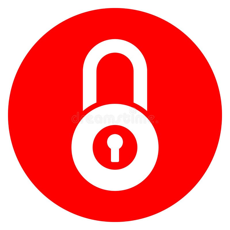 Restricted lock sign stock vector. Illustration of background - 80282741