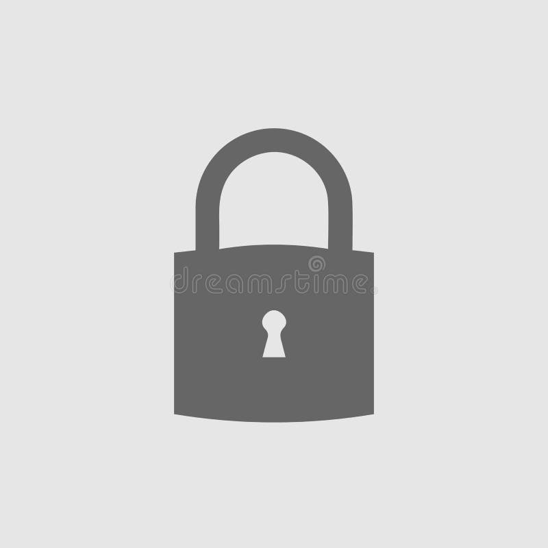 Lock Vector Icon Eps 10. Simple Isolated Illustration Stock Vector ...