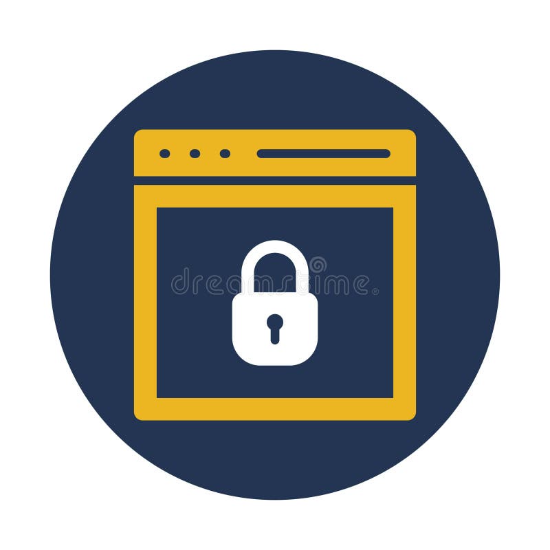 Lock Vector Icon Which Can Easily Modify Stock Vector - Illustration of ...