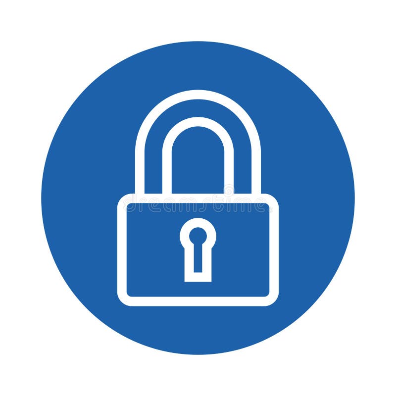 Lock. Vector Illustration Decorative Background Design Stock ...