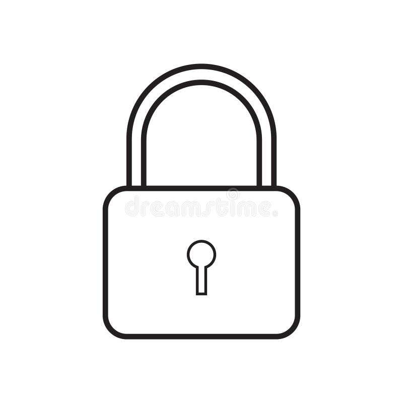 Lock. Vector Illustration Decorative Design Stock Vector - Illustration ...