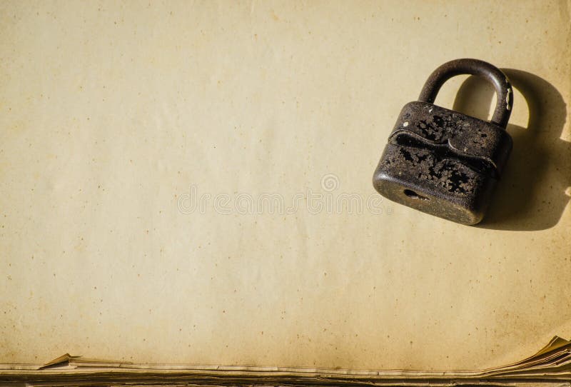 Lock , Vintage Object and Background Retro Stock Image - Image of ...