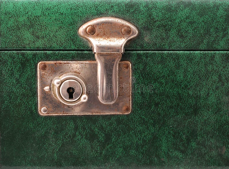 Lock on a vintage suitcase stock image. Image of antique - 4826481