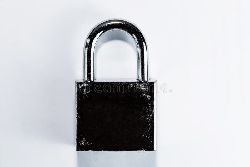 Lock on white background stock image. Image of object - 117919749