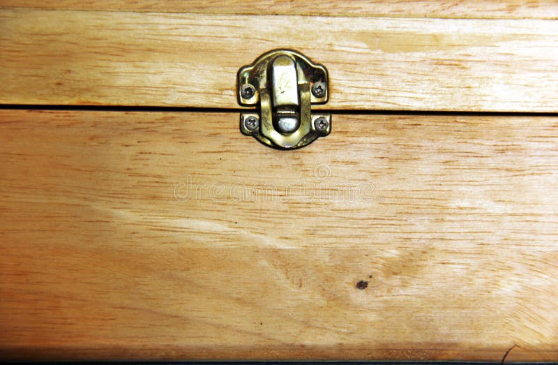 Lock Wooden box stock image. Image of pattern, furniture - 110359907