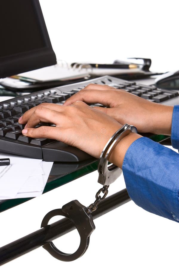 Lock into work stock photo. Image of keyboard, desk, monitor - 5618652