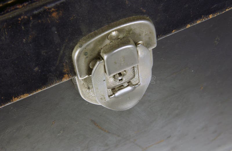 Lock on Worn Leather stock image. Image of protection - 7302587