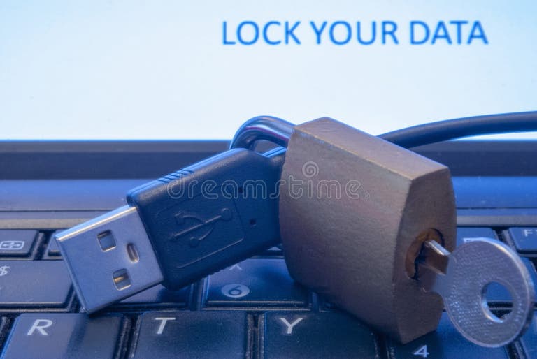 Lock your data stock image. Image of concepts, metal - 35238097