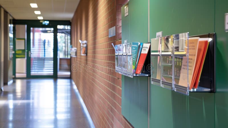 Lockable Brochure Holders for Secure Display Stock Illustration ...