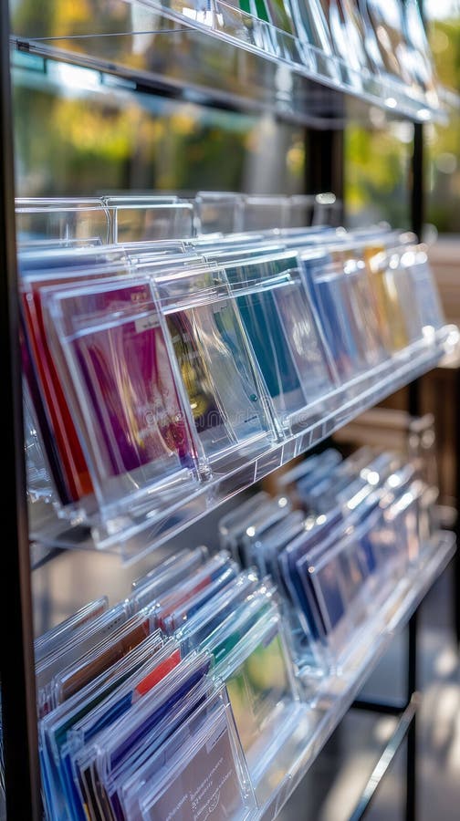 Lockable Brochure Holders for Secure Display Stock Illustration ...