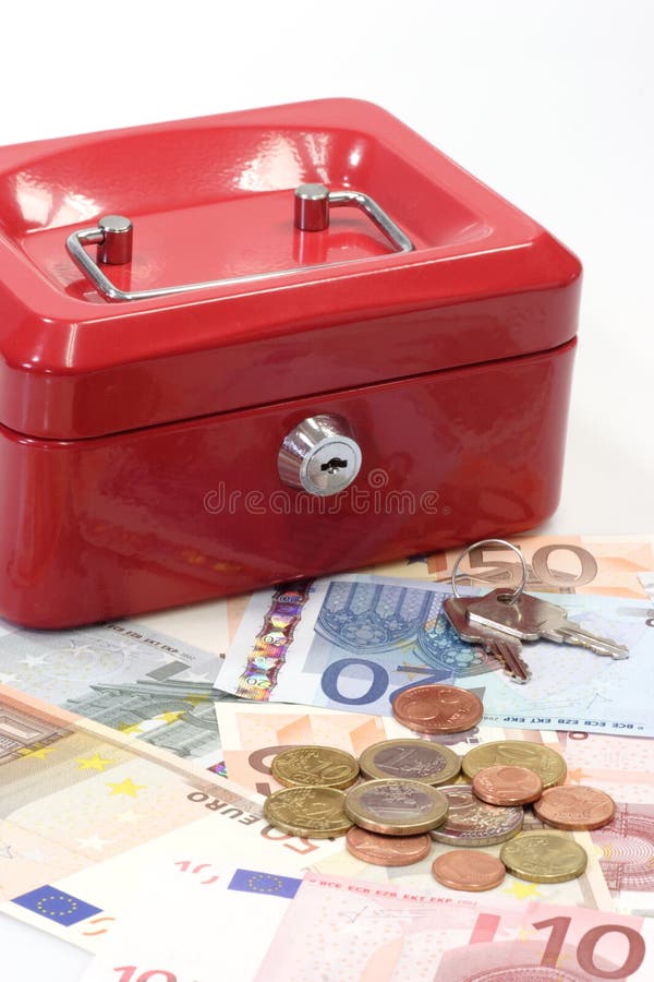 Lockbox and Money stock image. Image of payment, euro - 8272489