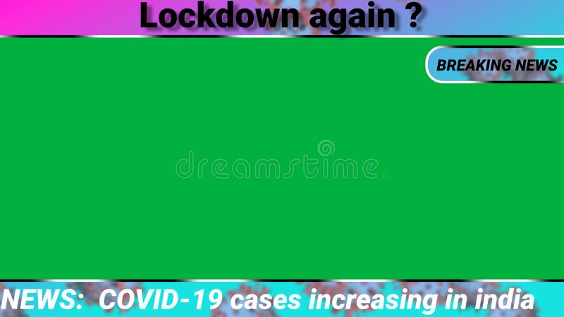 Lockdown Again Green Screen News Illustration Stock Illustration ...