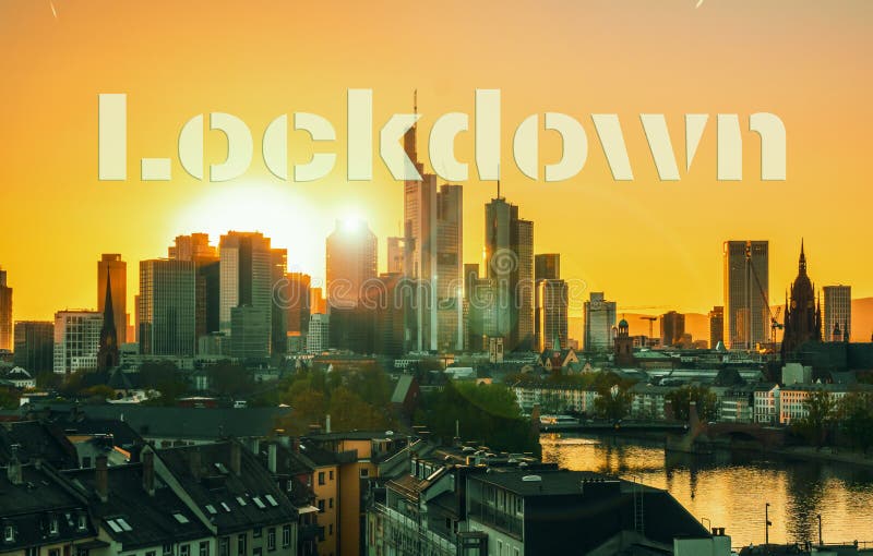 Lockdown in the cities stock image. Image of lights - 199752265