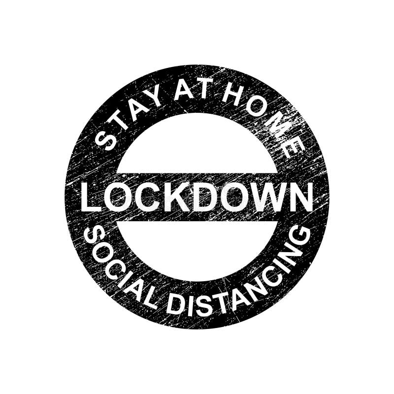 Lockdown Rubber Stamp. Red Lockdown Rubber Grunge Stamp Seal Vector ...