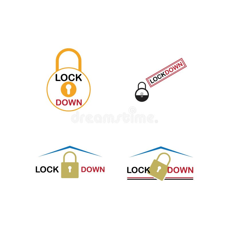 Lockdown stock vector. Illustration of barrier, prevention - 190608750