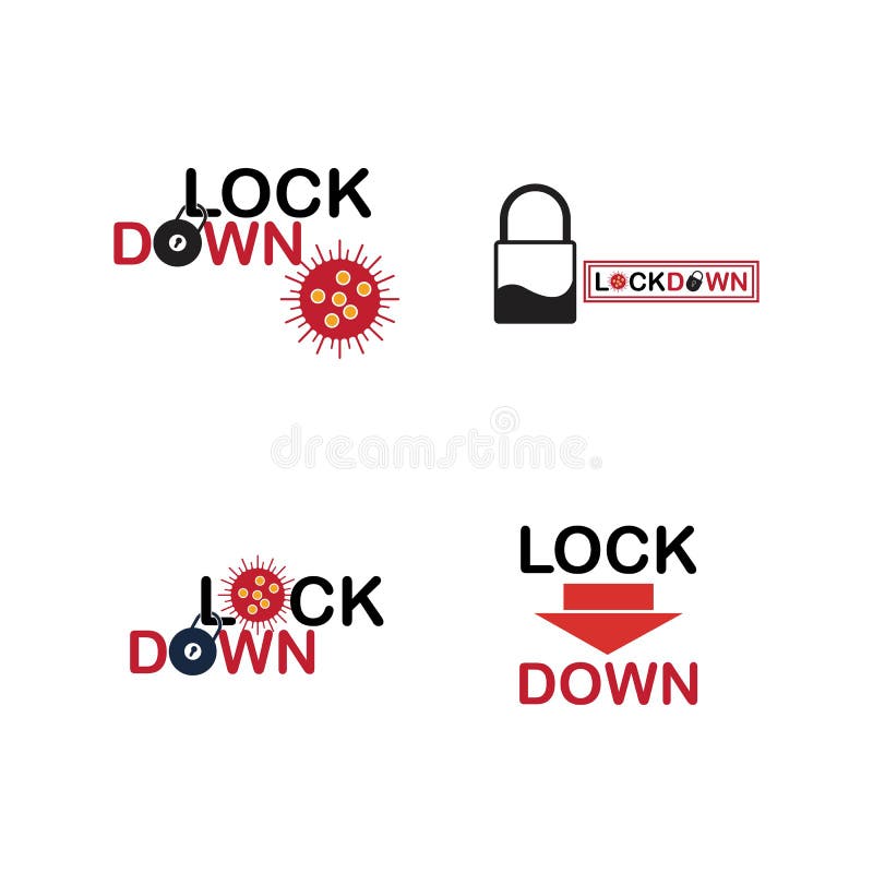 Lockdown stock vector. Illustration of icon, place, contagion - 190608788