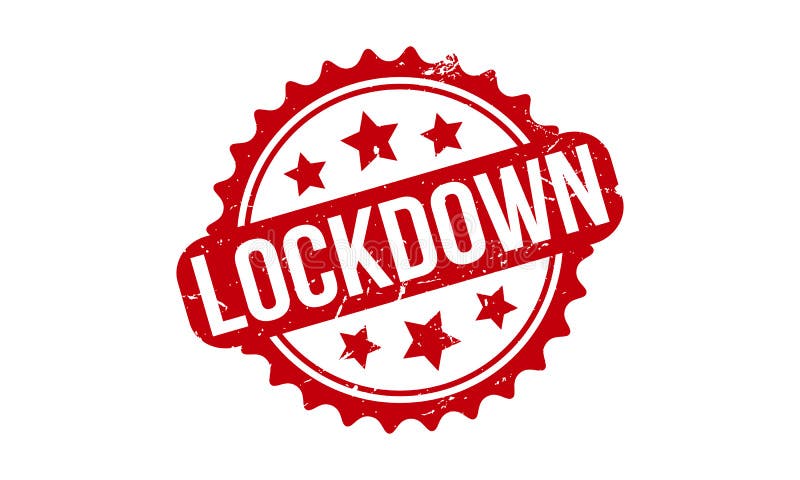 Lockdown Rubber Stamp. Red Lockdown Rubber Grunge Stamp Seal Vector ...